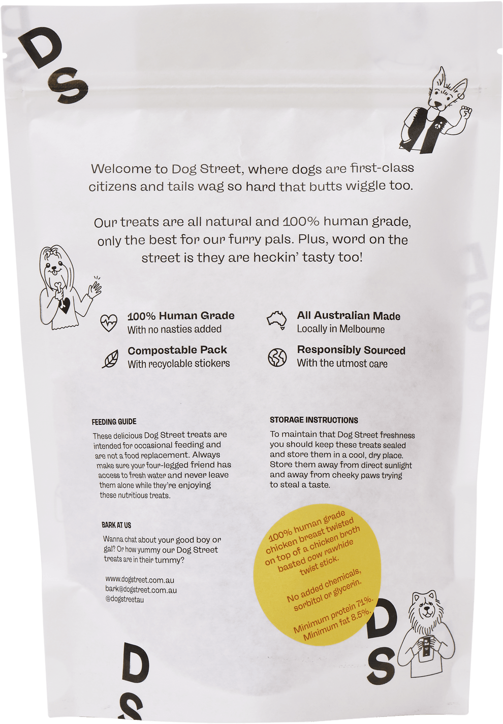 Dog Street Air Dried Dog Treats :Natural, Human-Grade & Additive-Free ...